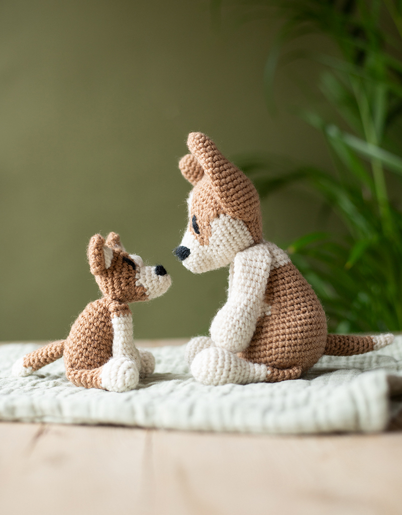 corgi pattern amigurumi