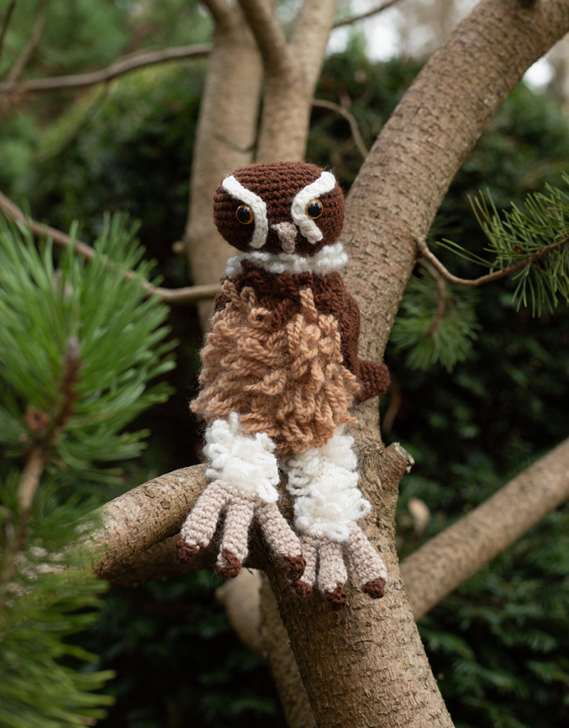 Crochet Spectacled Owl Bird Kit | TOFT