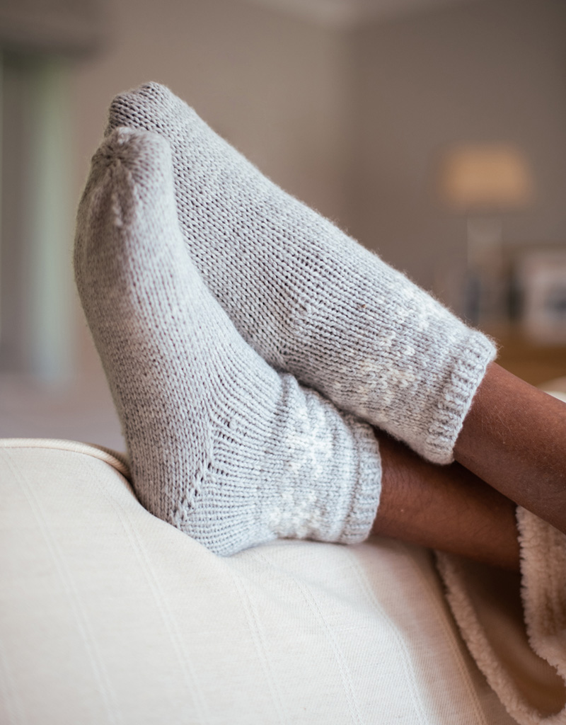 Blizzard Bed Socks Knitting Kit | TOFT