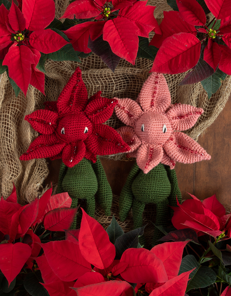 Crochet Beaded Poinsettia Kit | TOFT