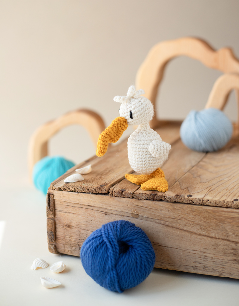 Mini Pelican Bird Beginner Crochet Kit | TOFT
