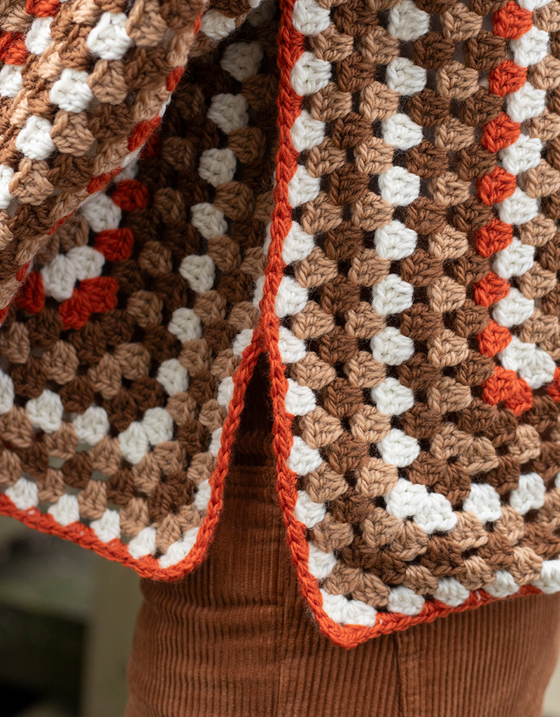 Granny Square Jumper Crochet Pattern | TOFT