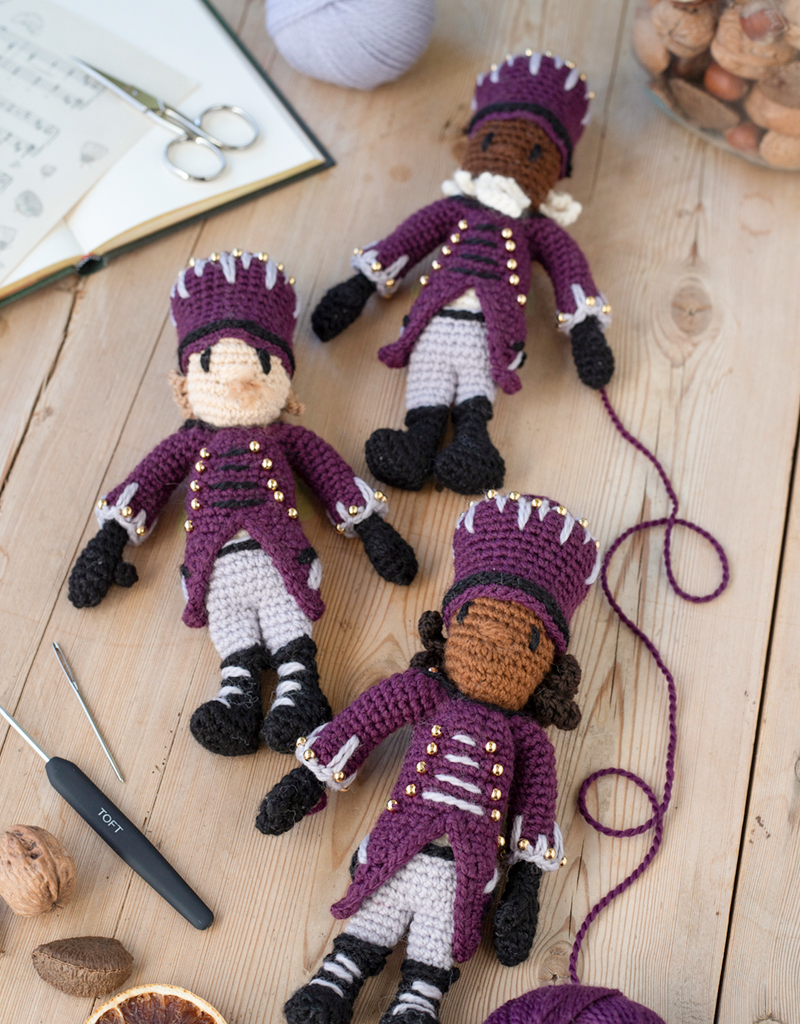 Crochet Beaded Nutcracker Mini Doll Bundle | TOFT