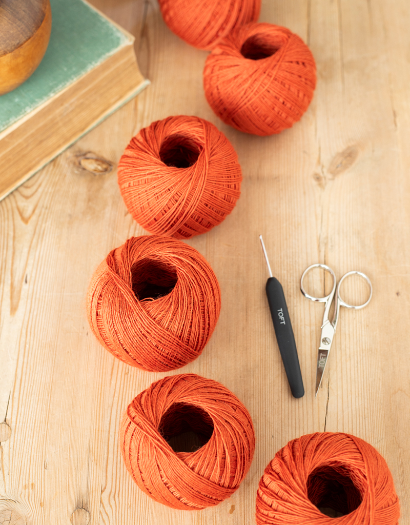 50g Orange FINE Yarn for Knitting & Crochet