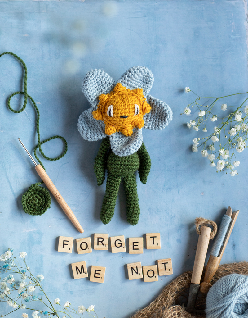Crochet your own: Mini Forget-Me-Not Crochet Kit | TOFT