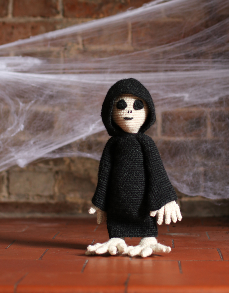 Grim Reaper Doll Halloween Crochet Kit | TOFT