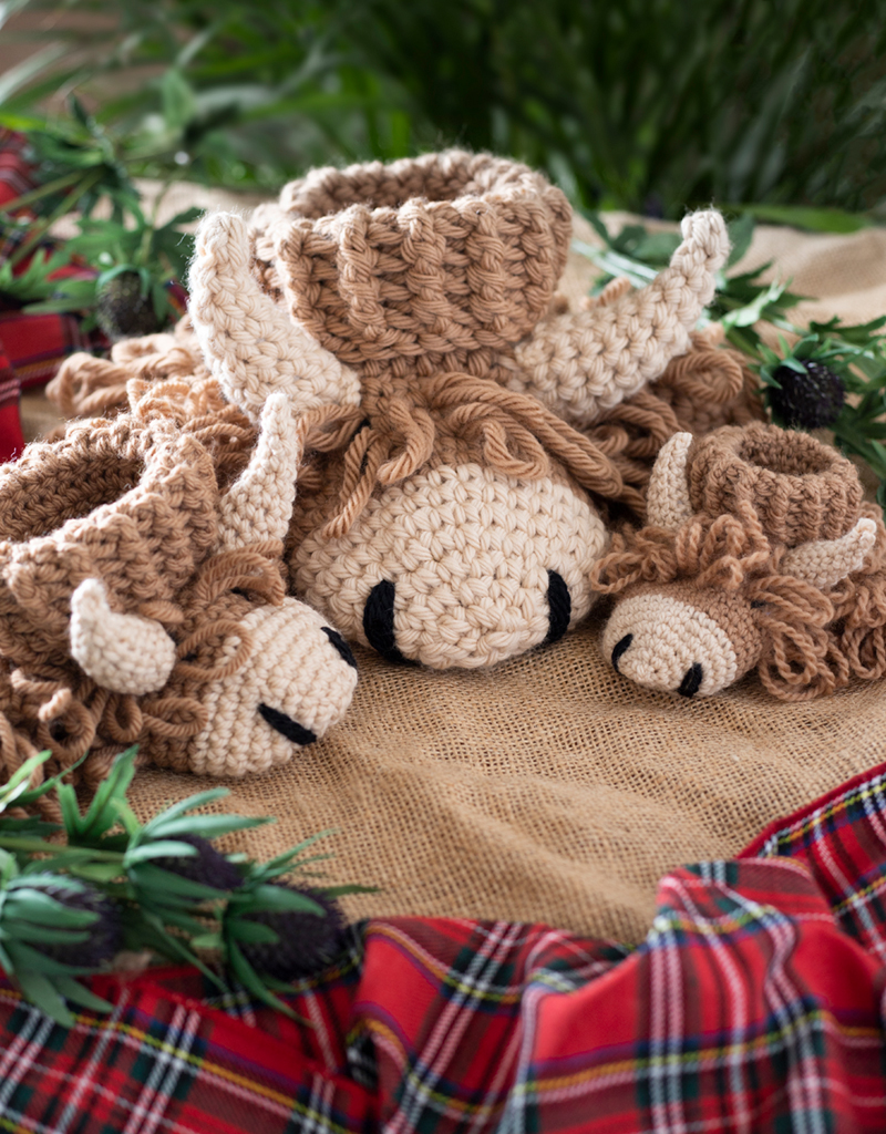 Highland Cow Crochet Slippers | TOFT