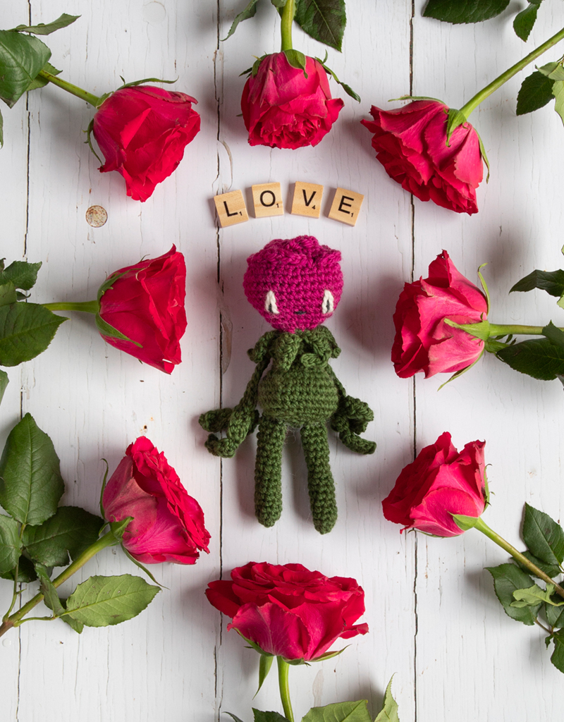 Crochet your own: Mini Rose Crochet Kit | TOFT