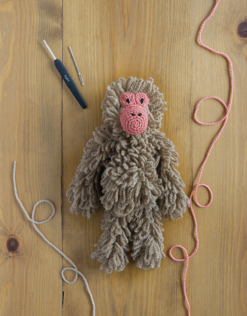 Crochet Japanese Macaque Amigurumi Project | TOFT