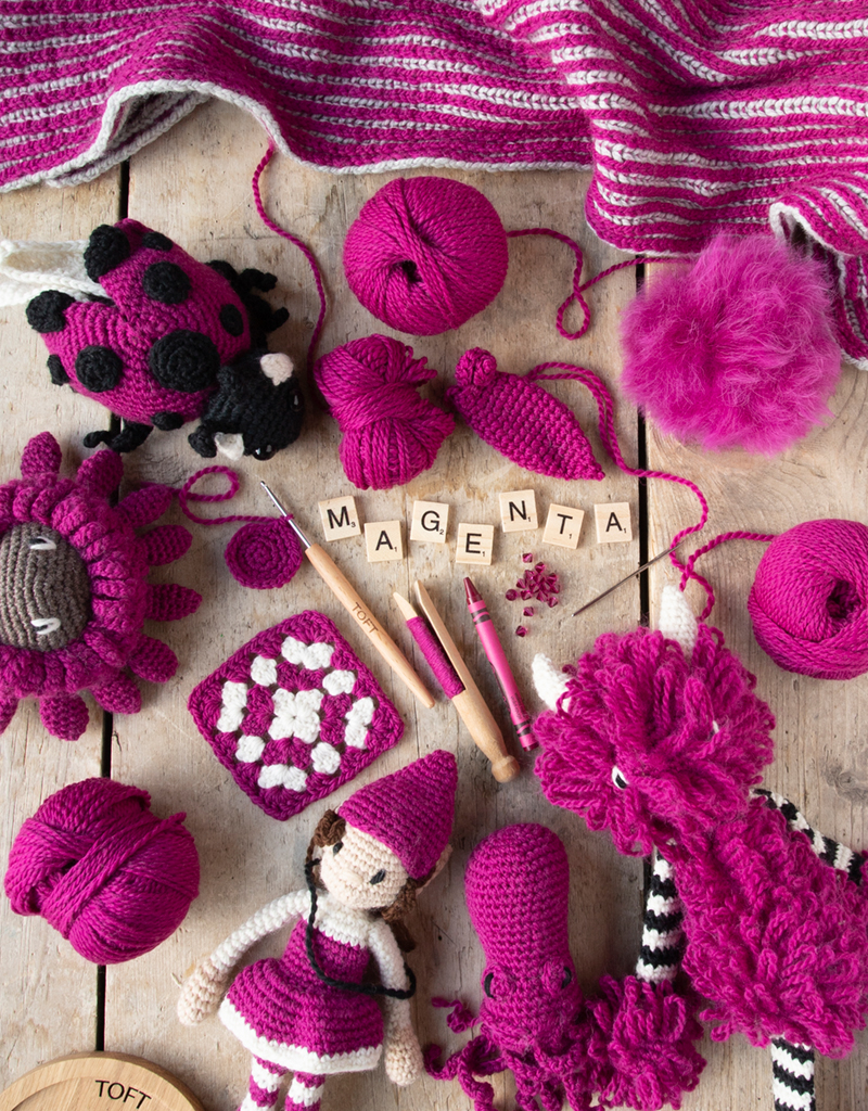 25g Magenta DK Yarn for Knitting & Crochet | TOFT