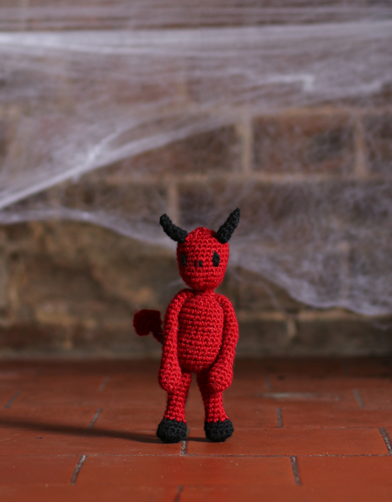 Mini Devil Doll Halloween Crochet Kit | TOFT