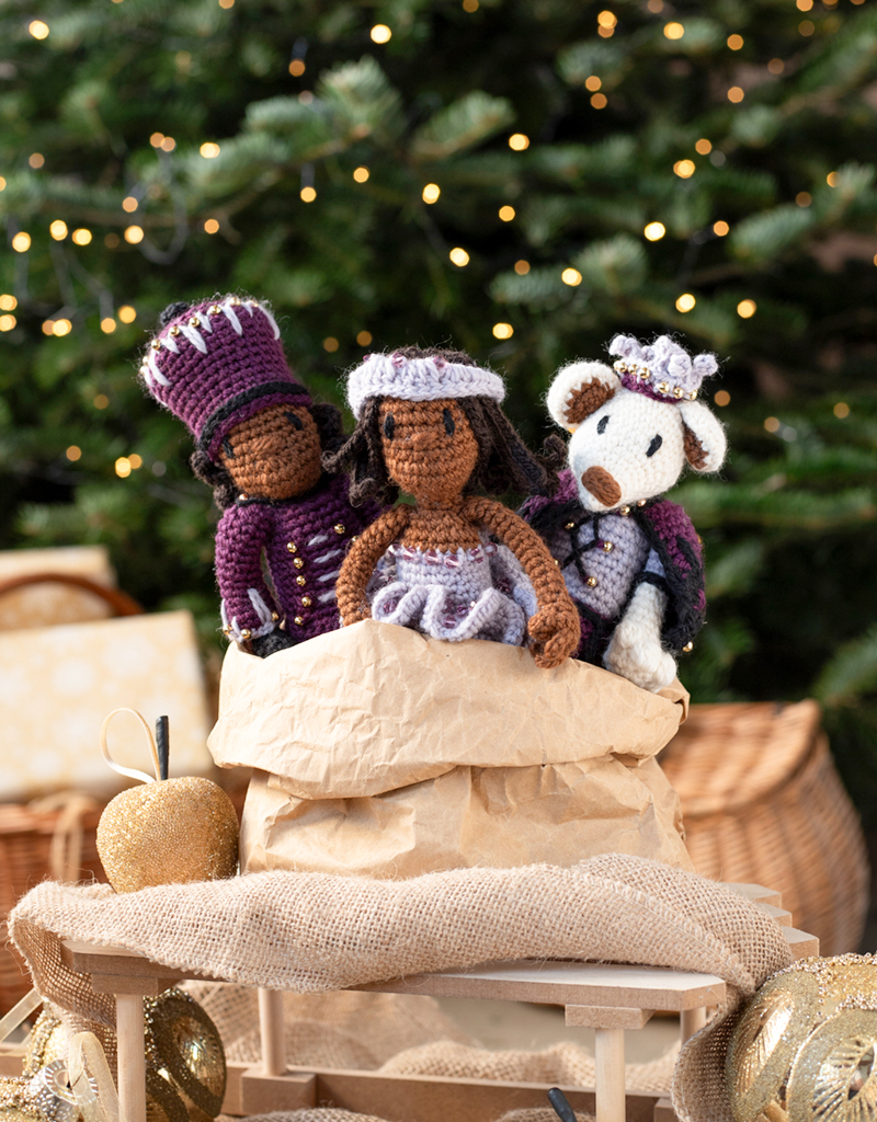Crochet Beaded Nutcracker Mini Doll Bundle | TOFT
