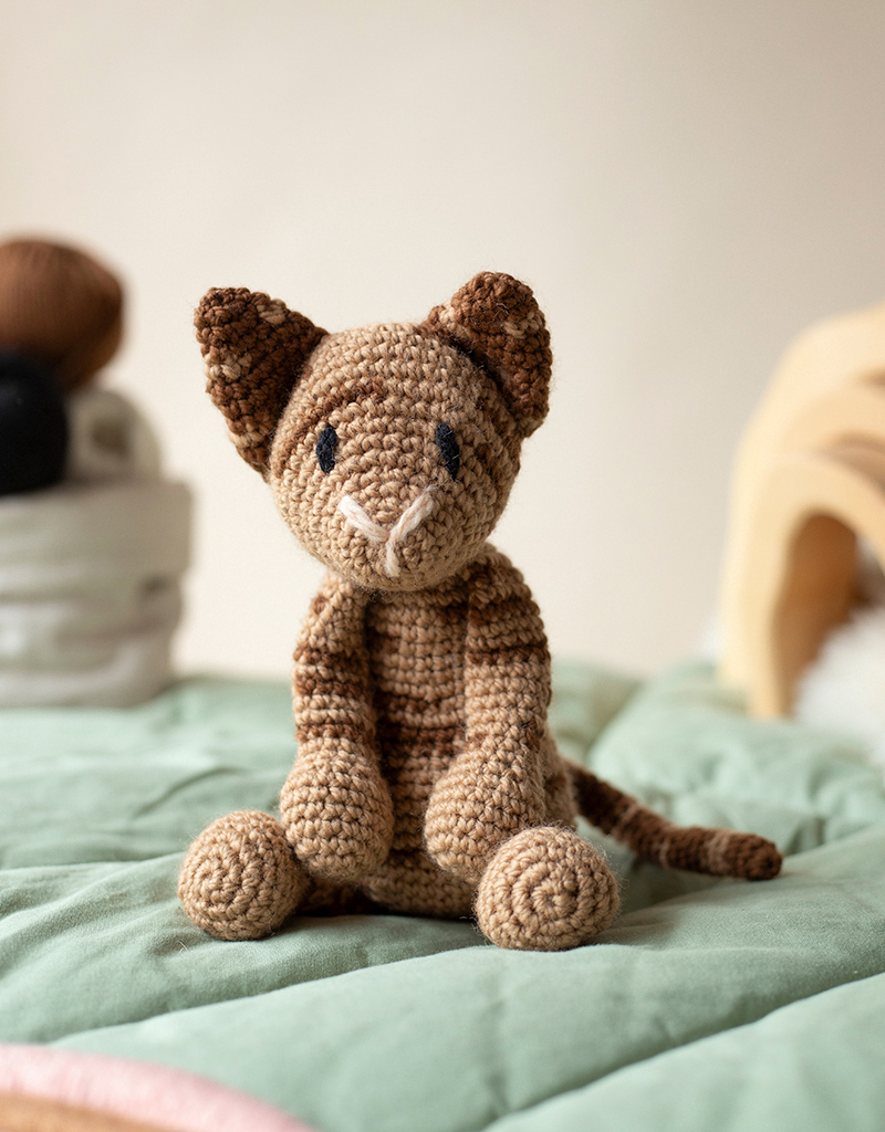 Red Tabby Cat Crochet Kit | TOFT
