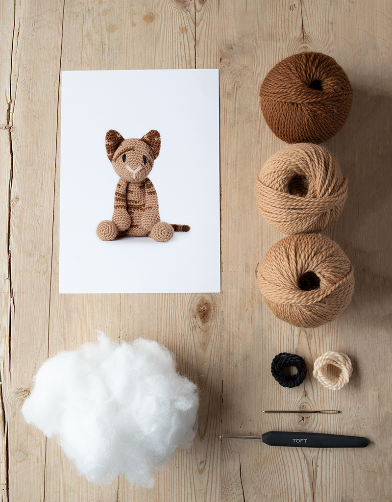 Red Tabby Cat Crochet Kit | TOFT