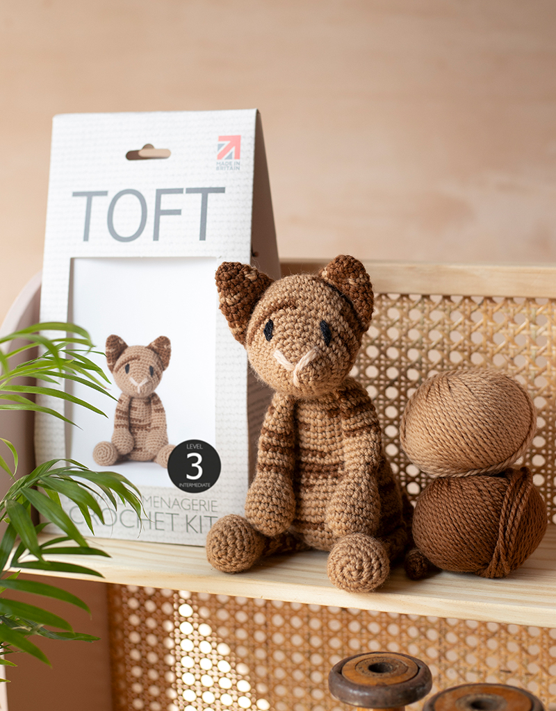 Red Tabby Cat Crochet Kit | TOFT