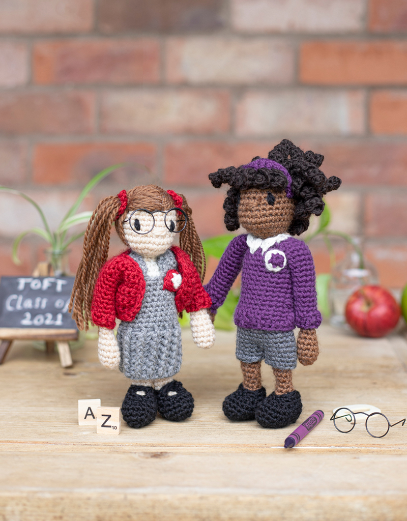 School Uniform Crochet Doll Kit | TOFT