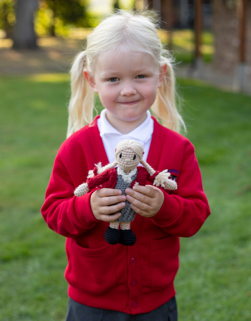 School Uniform Crochet Doll Kit | TOFT
