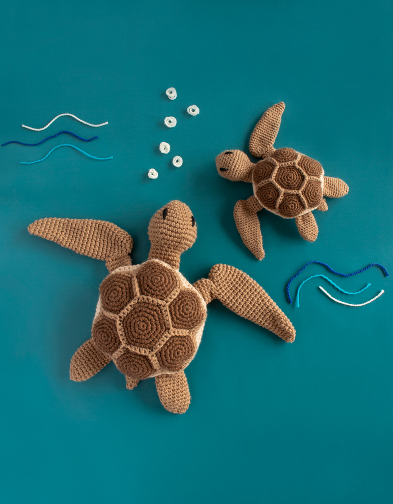 Large Rebecca the Sea Turtle Crochet Kit | TOFT
