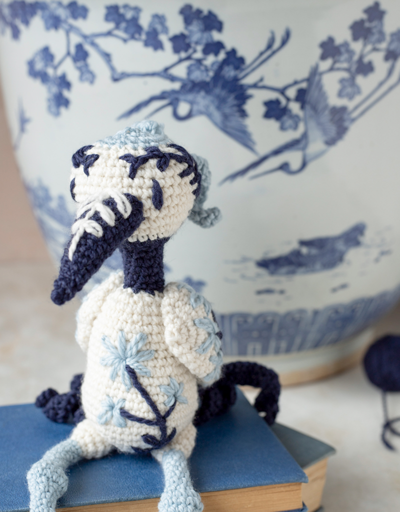 Crochet Crane Embroidered Bird Kit | TOFT
