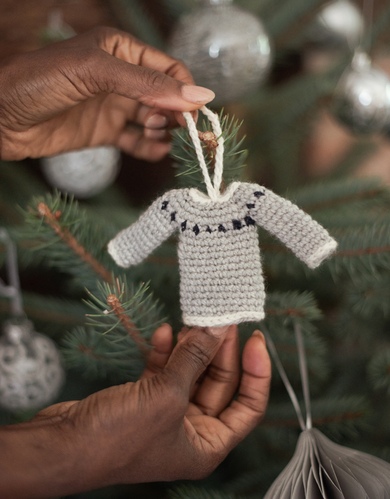 Festive Jumper Garland Decoration Crochet Kit | TOFT