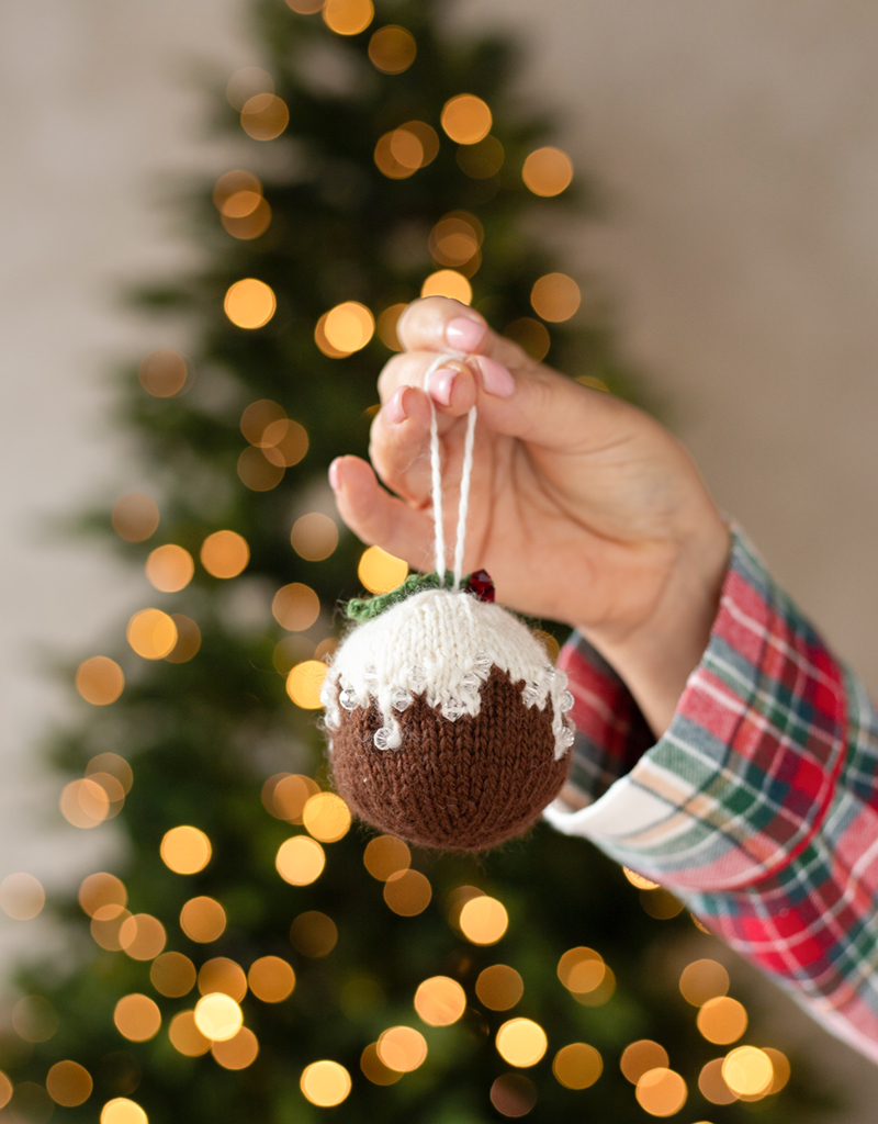 Knitted Christmas Pudding Baubles | TOFT