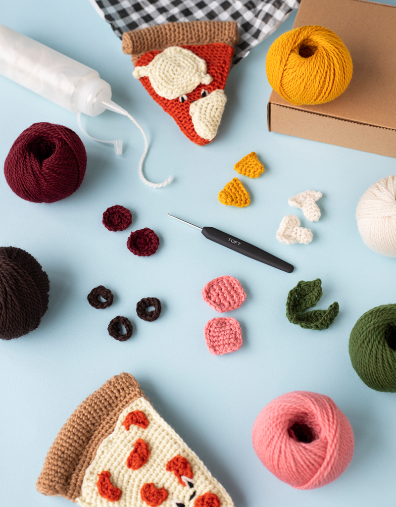TOFT Take Away Pizza Toppings Crochet Kit | TOFT