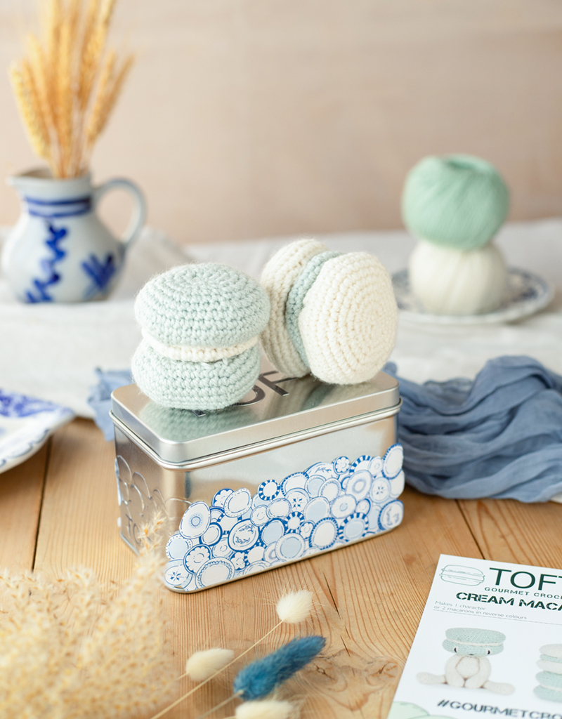 Gourmet Crochet: Macarons in a Tin Crochet Kit| TOFT