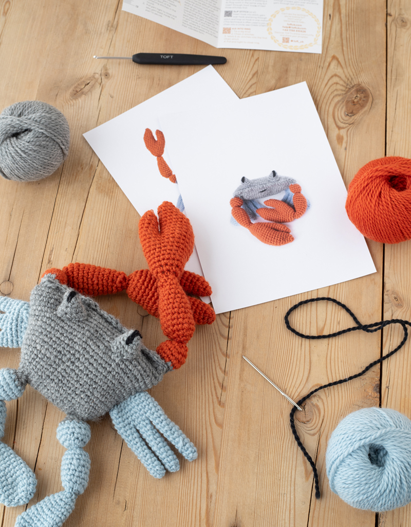Easy Blue Crab Crochet Kit | TOFT