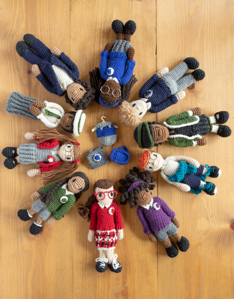 School Uniform Crochet Doll Kit | TOFT